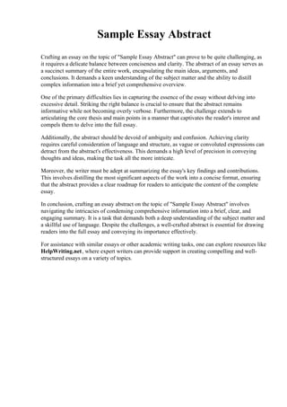 Sample Essay Abstract.pdf