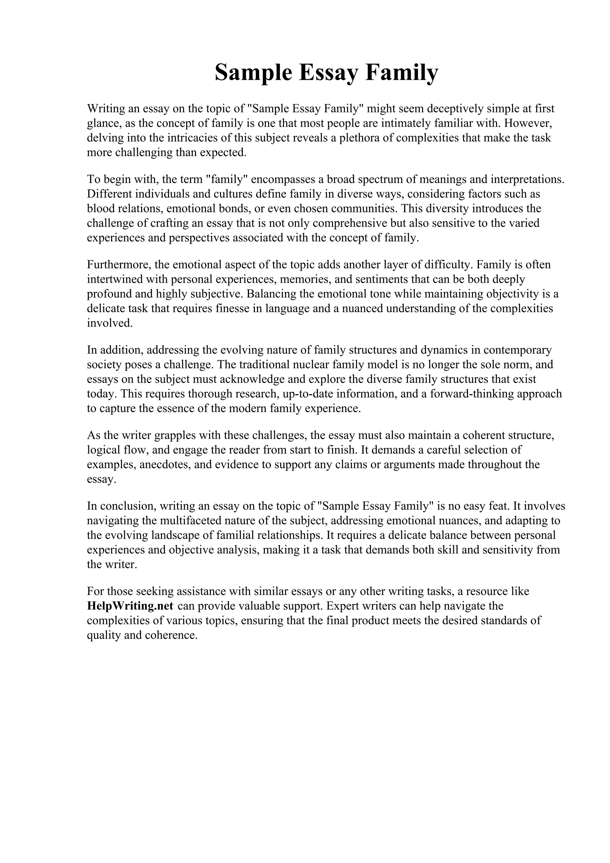 Sample Essay Family.pdf