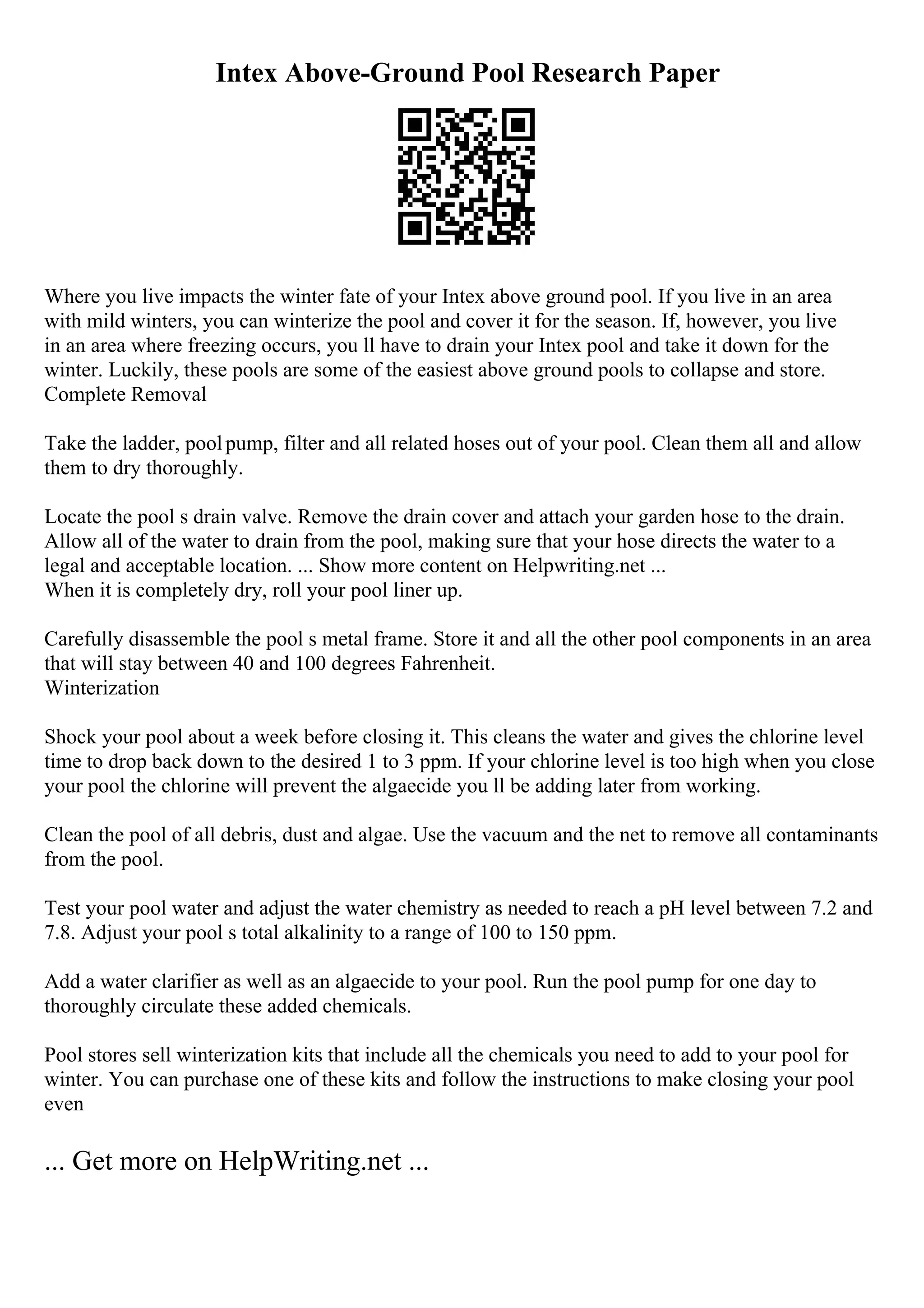 Sample Essay For Fourth Grade | PDF