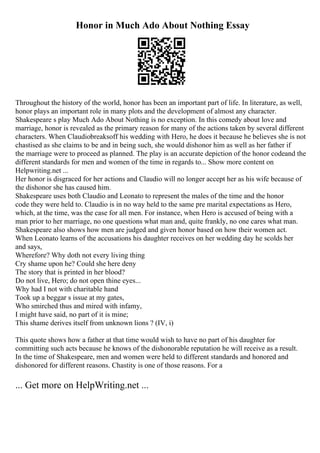 Sample Essay For Master Degree | PDF