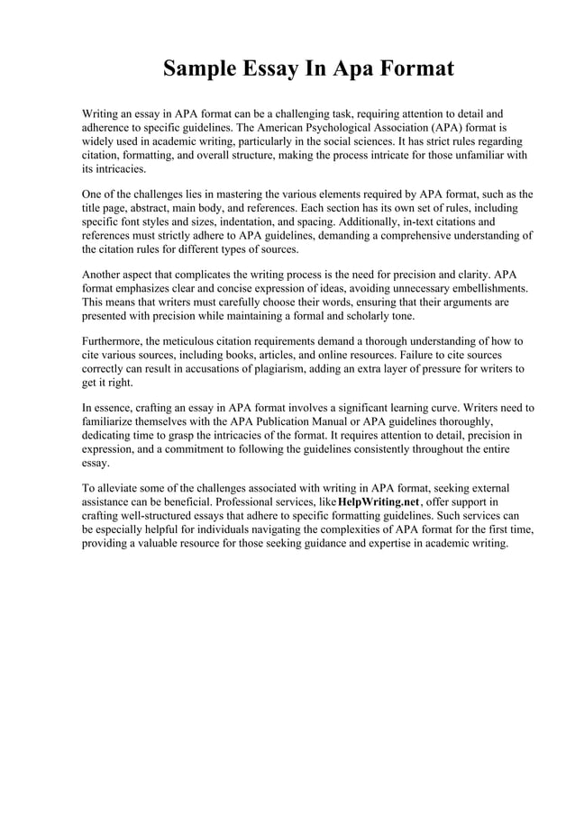 Sample Essay In Apa Format.pdf