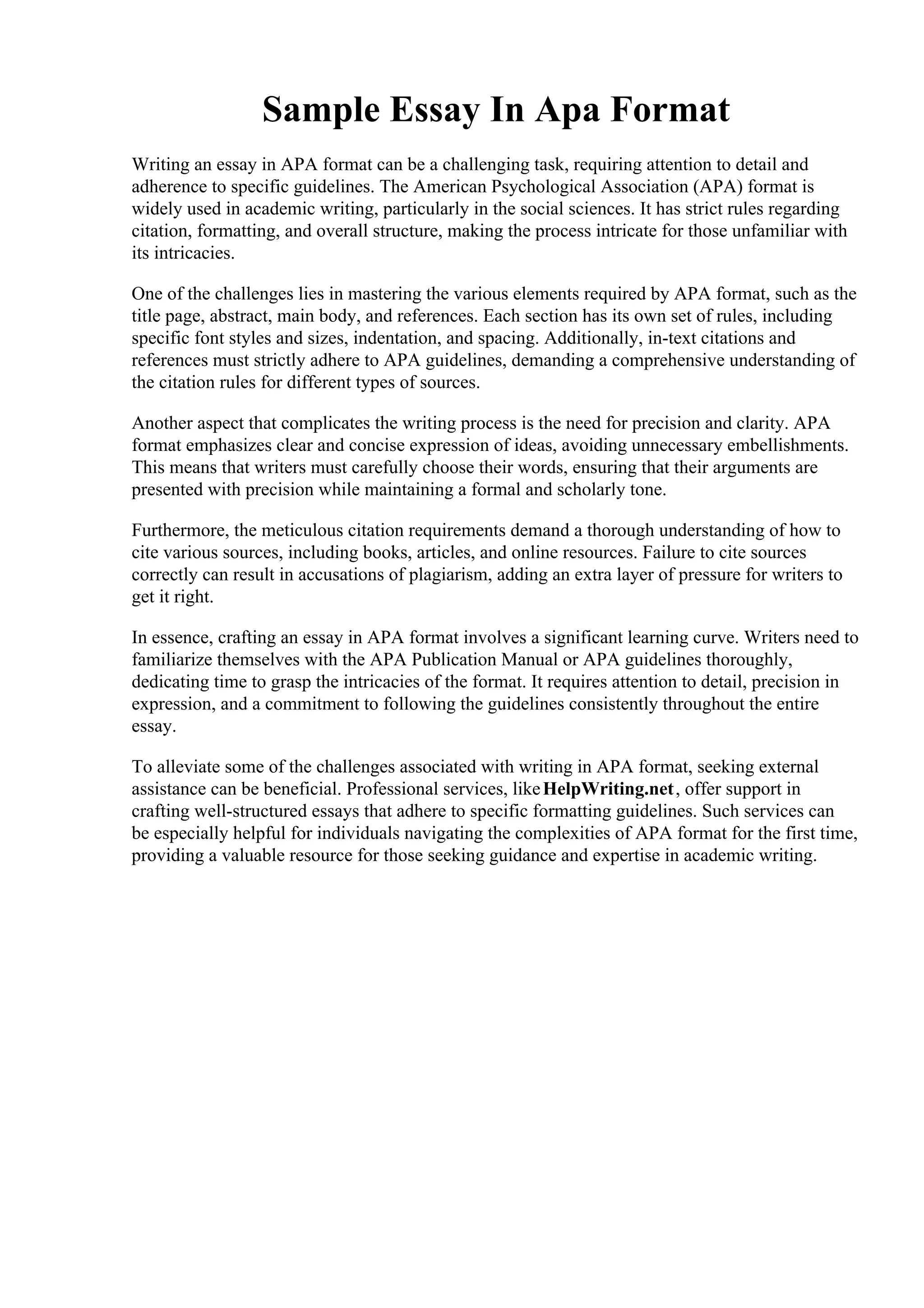 Sample Essay In Apa Format.pdf