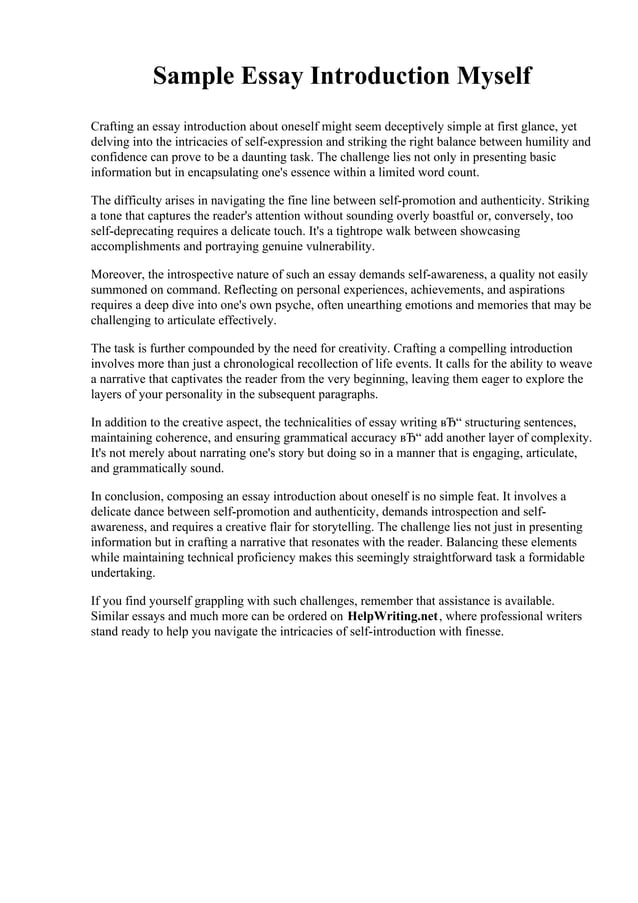 Sample Essay Introduction Myself.pdf