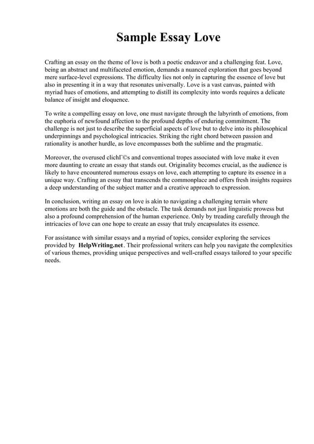 Sample Essay Love.pdf