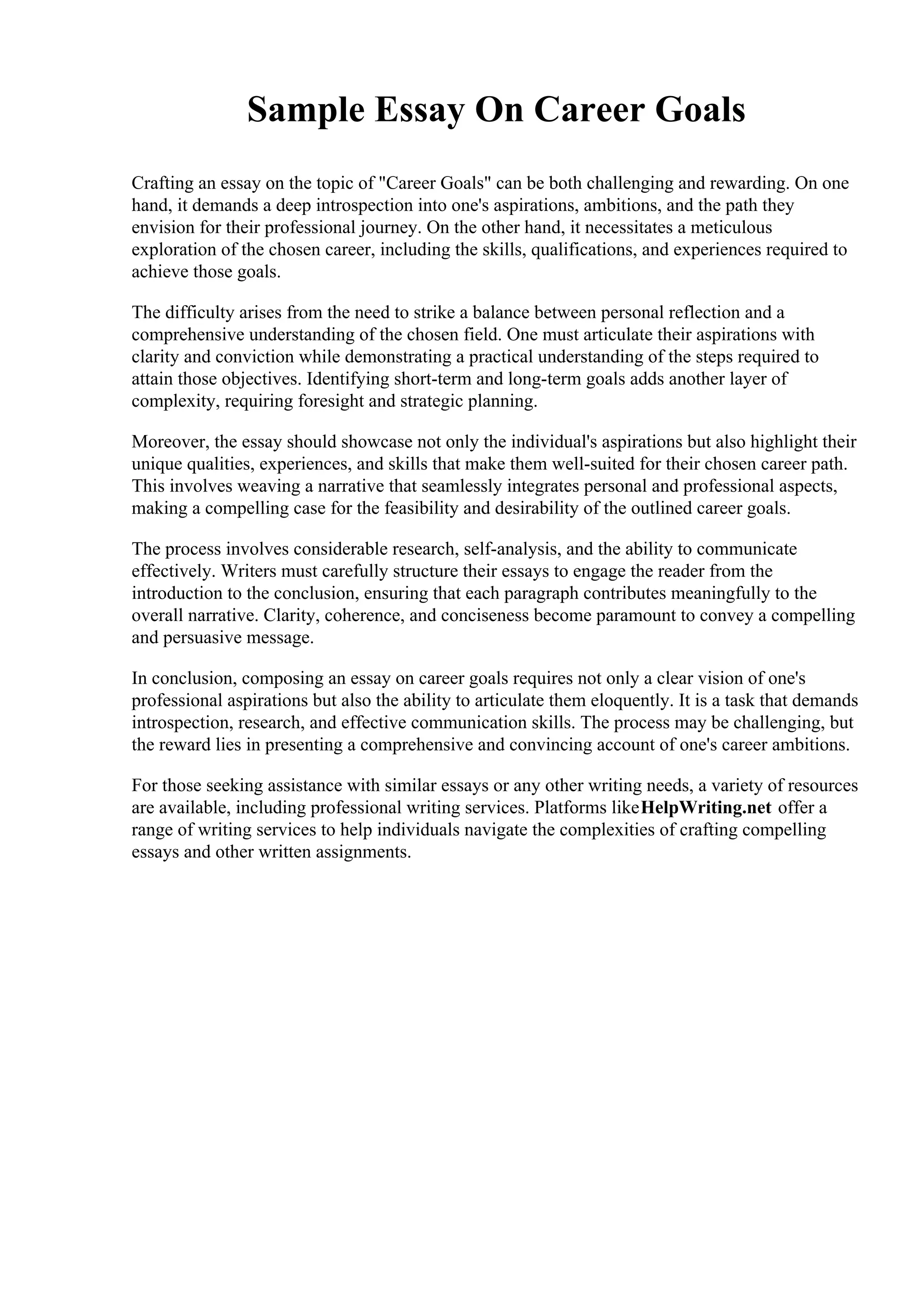 Sample Essay On Career Goals.pdf