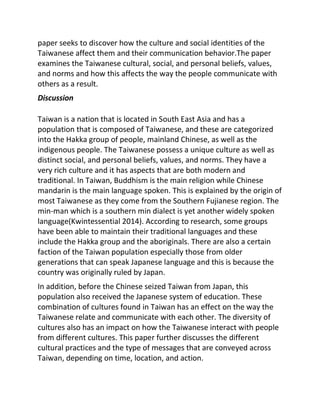 Sample essay on cultural identity | PDF