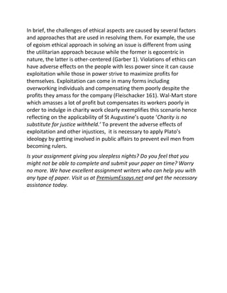 Sample essay on ethics | PDF