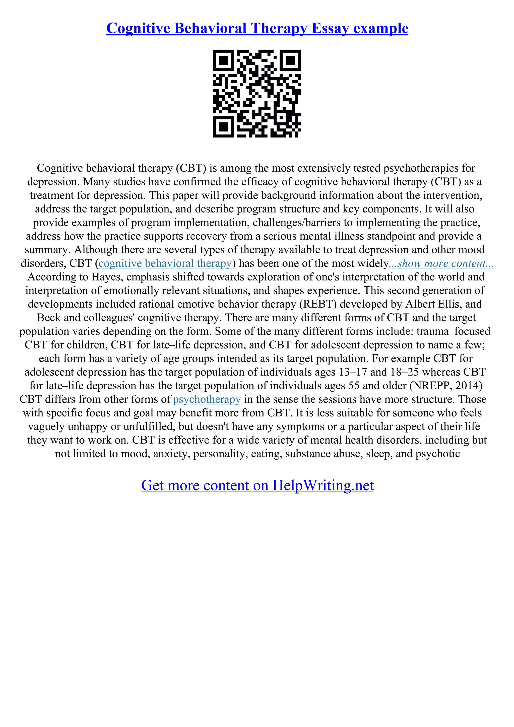 Sample Essay Paper | PDF