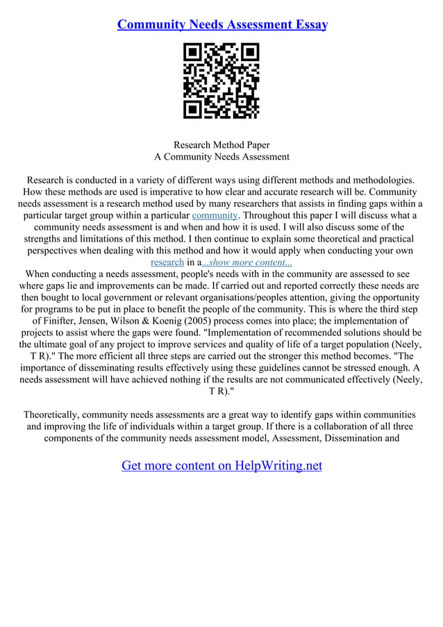 Sample Essay Paper | PDF