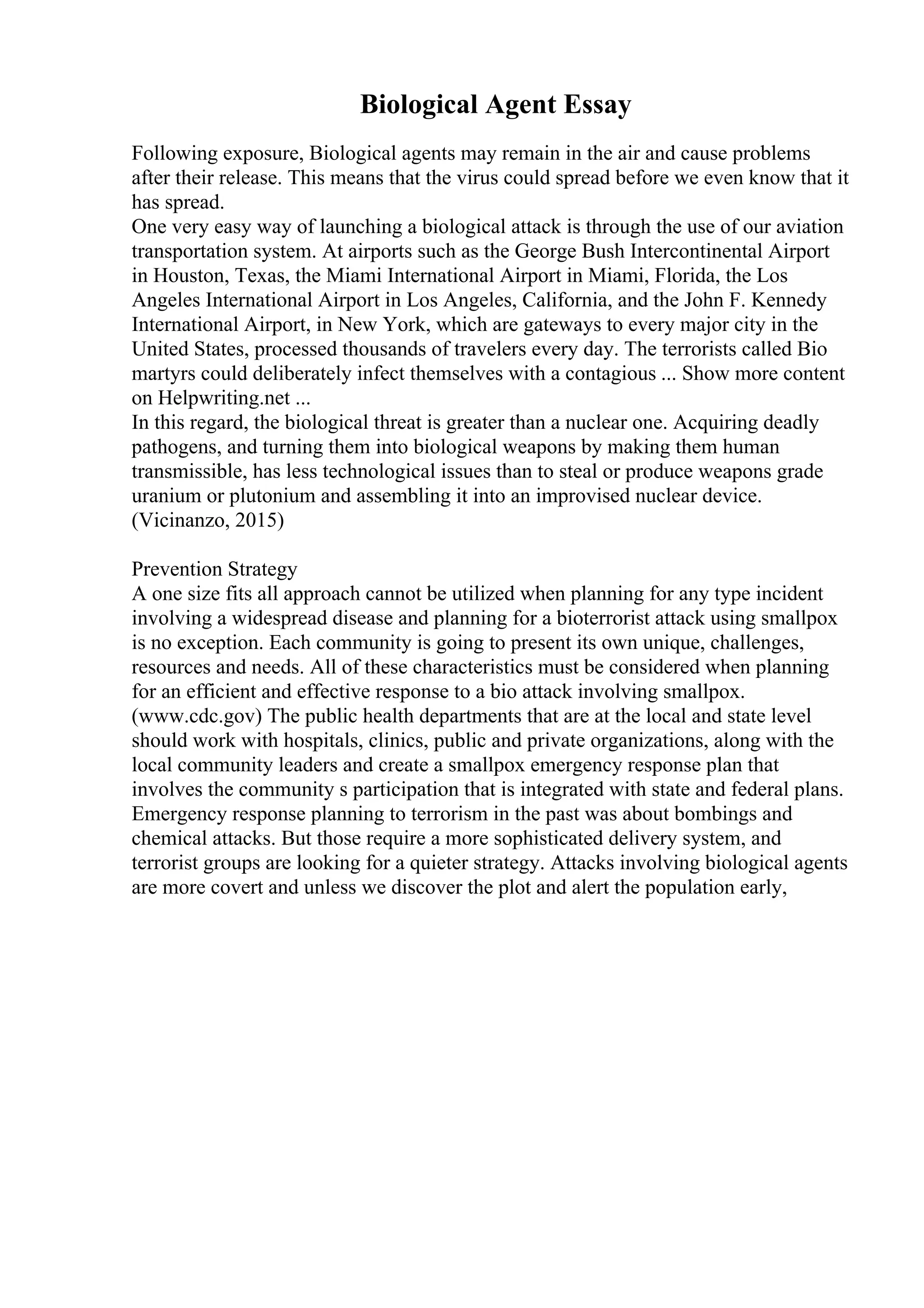 Sample Essay Plan | PDF