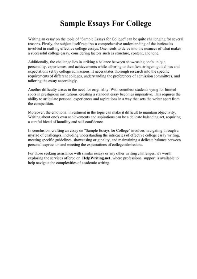 Sample Essays For College.pdf