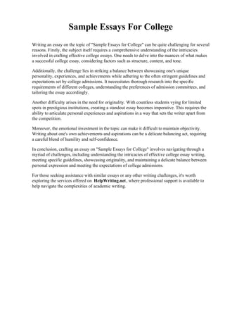 Sample Essays For College.pdf