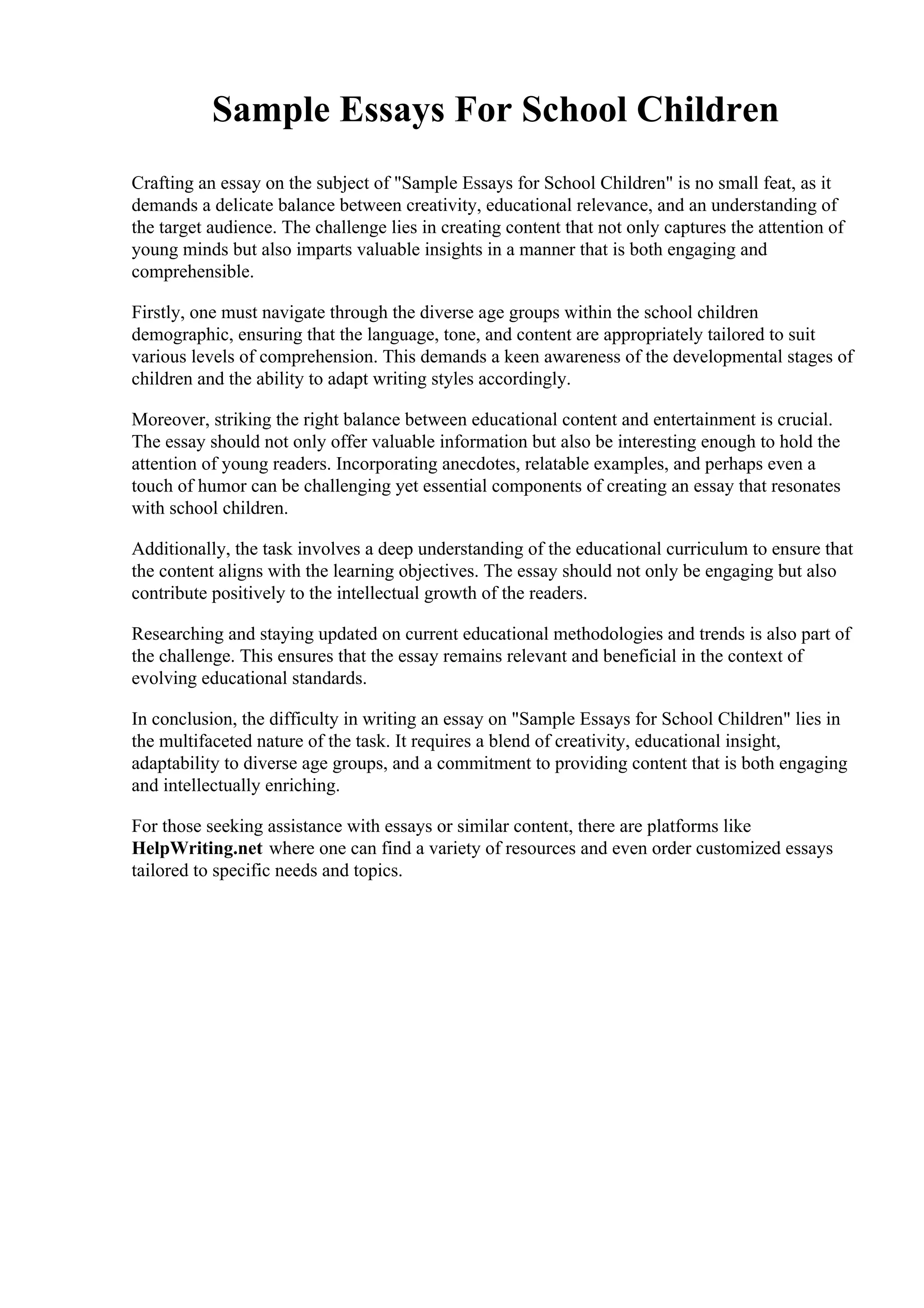 Sample Essays For School Children.pdf