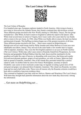 Sample Essays For Sixth Grade | PDF