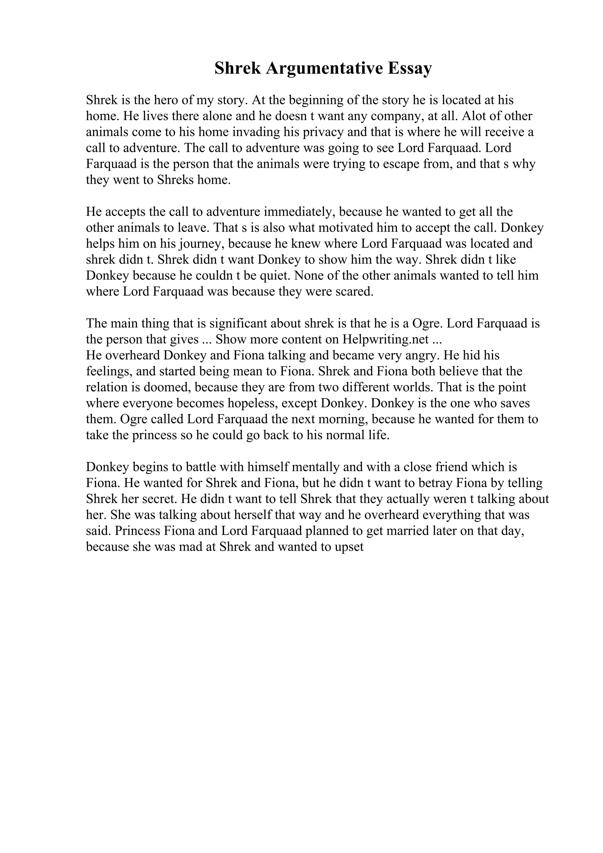 Sample Essay Writing For Kids. Narrative Writing Example 3rd/4th Grades ...