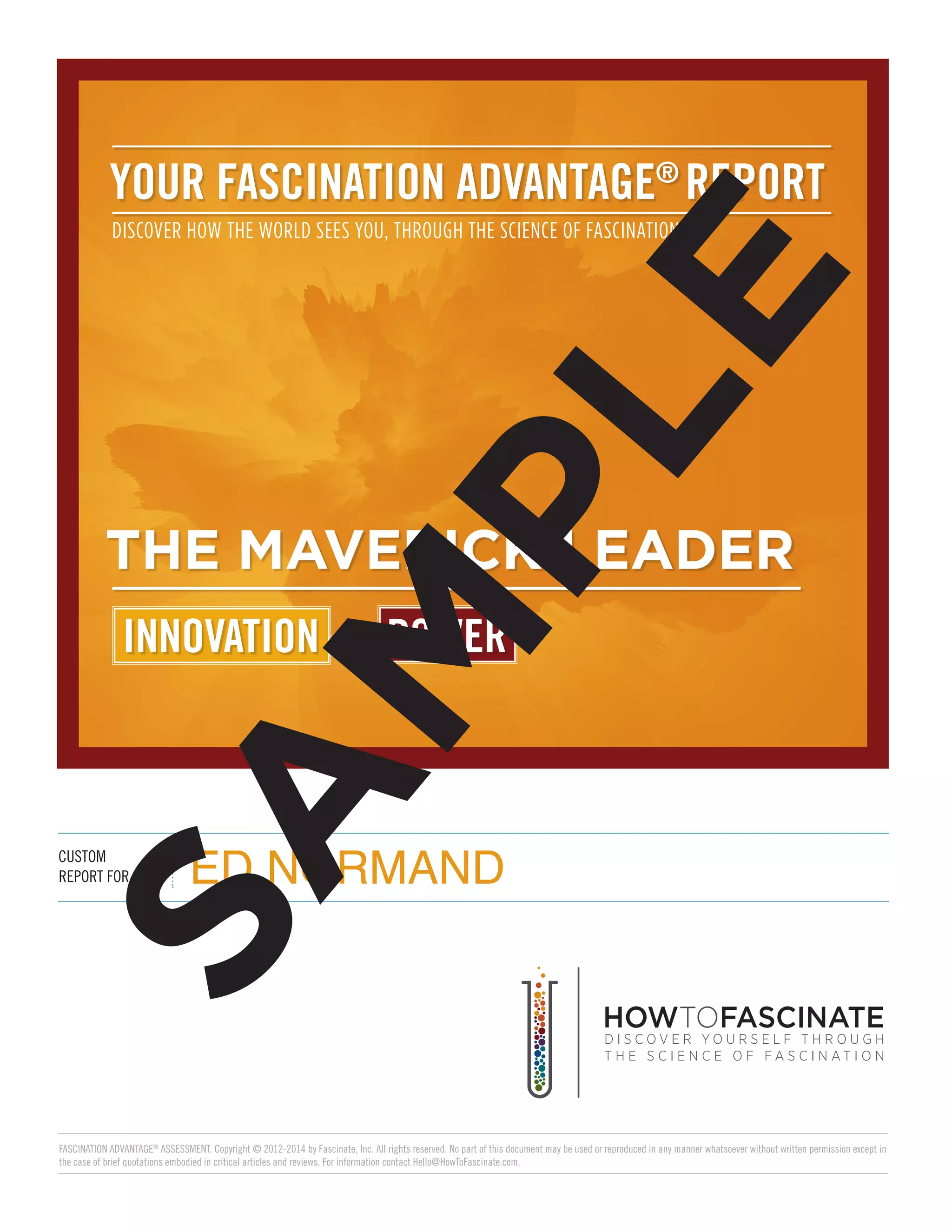 Sample Fascination Advantage Report | PDF