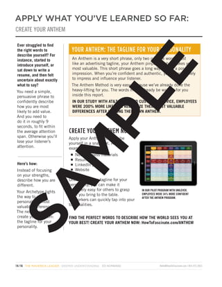 Sample Fascination Advantage Report | PDF