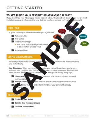 Sample Fascination Advantage Report | PDF