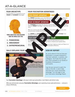Sample Fascination Advantage Report | PDF