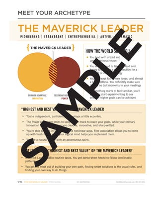 Sample Fascination Advantage Report | PDF