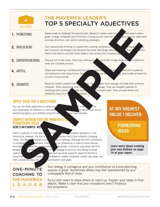 Sample Fascination Advantage Report | PDF