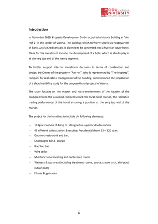 Sample feasibility study hotel | PDF