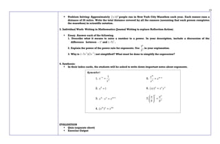 Sample first year mathematics ipp lesson plans | DOC | Homework and ...