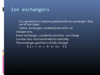 ion exchange chromatography | PPT