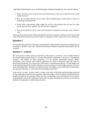 Instructor Manual Operations Management 10th Edition by Brandon-Jones & Burgess | PDF