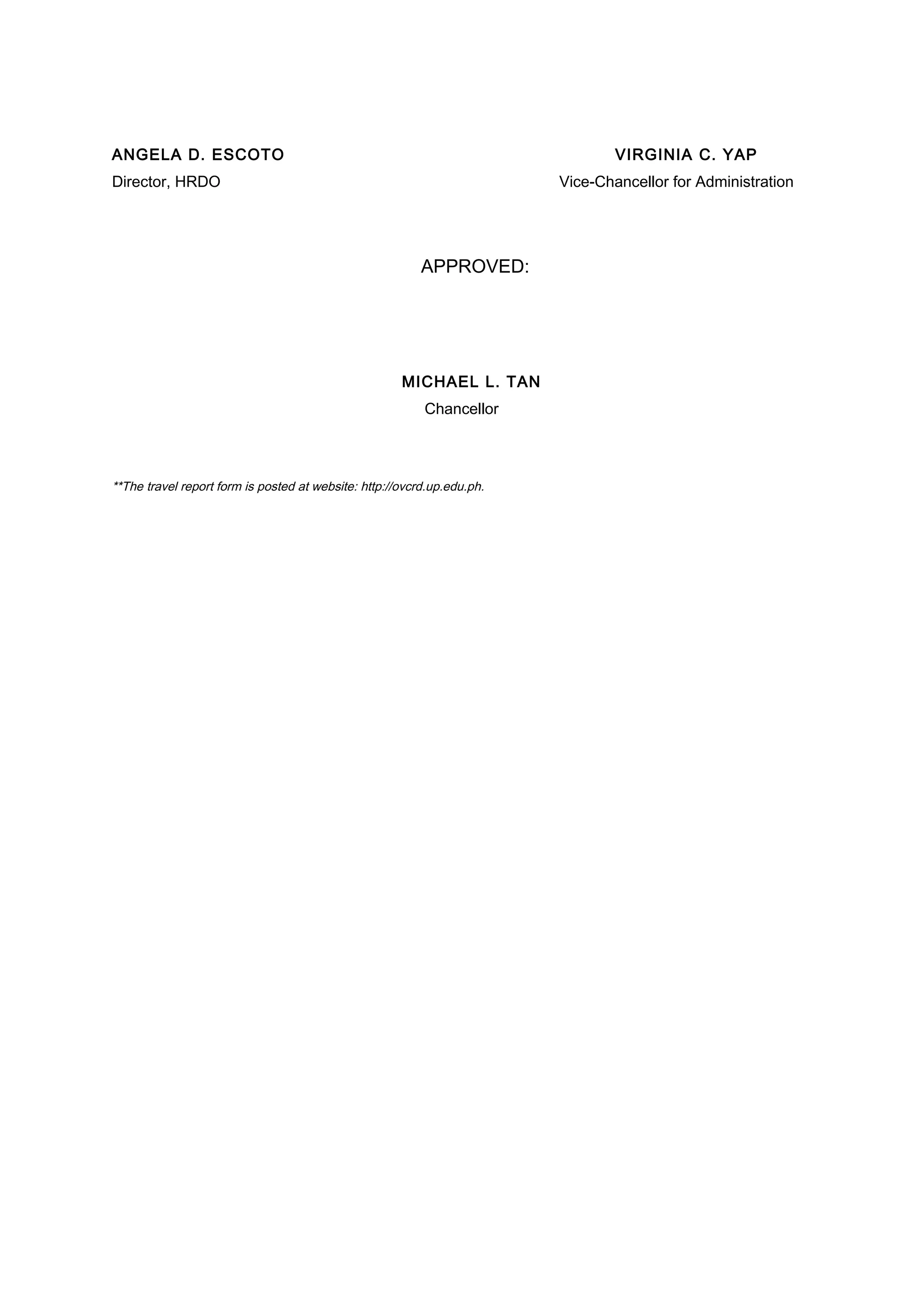 Sample form request for travel authority | DOC