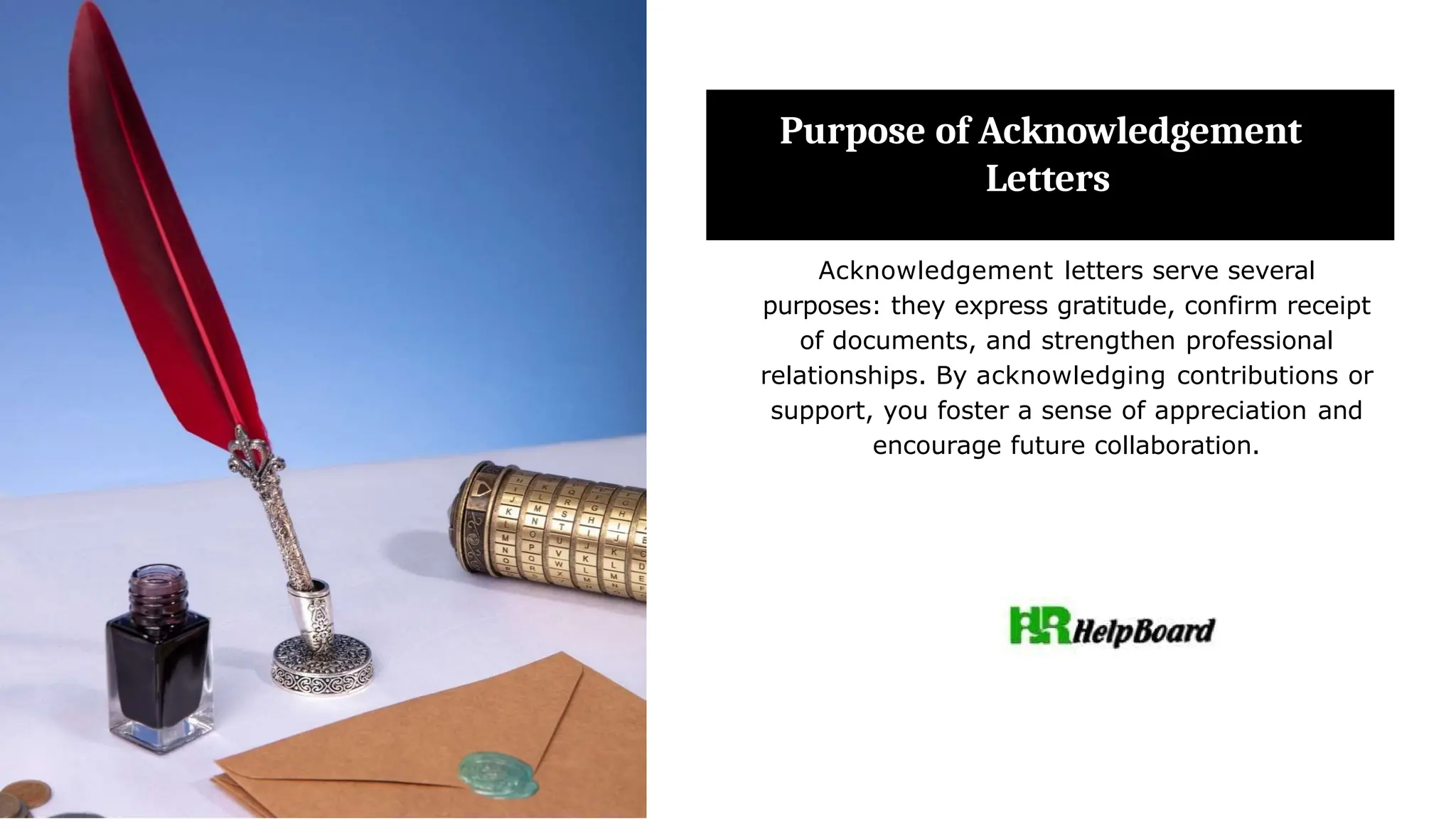 Sample Format of Acknowledgement Letter, Letter of Acknowledgement | PPTX