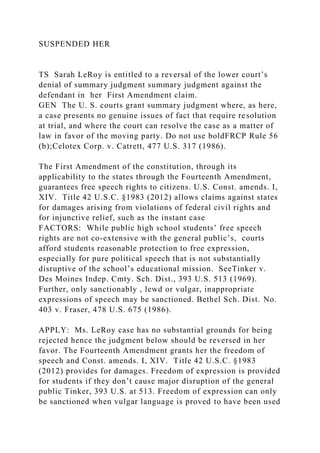 SAMPLE FOR SARAH LEROYQUESTION PRESENTEDShould th.docx