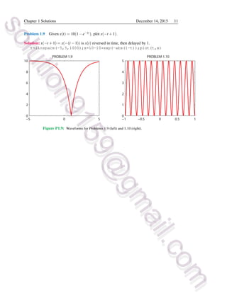 Solution Manual Engineering Signals and Systems by Ulaby & Yagle | PDF