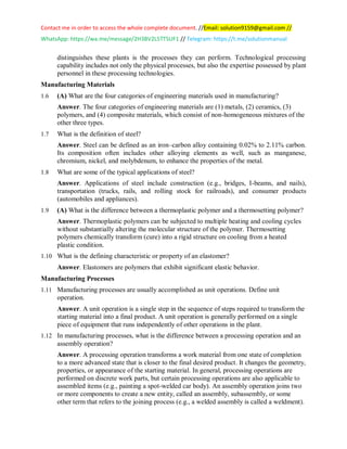 Solution Manual Fundamentals of Modern Manufacturing 7th Edition ...