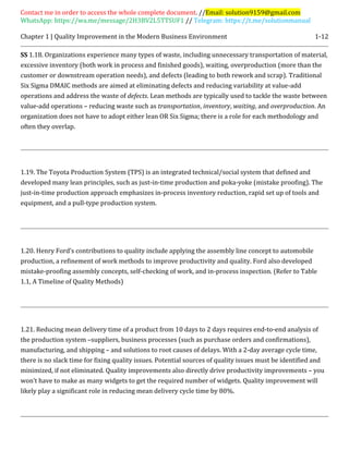 Sample for Solution Manual Introduction to Statistical Quality Control ...