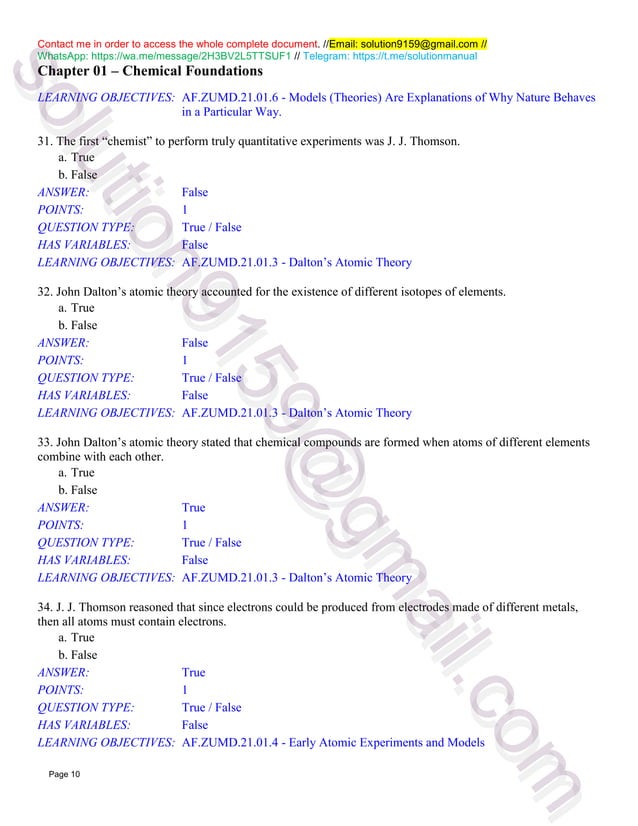 Test Bank Chemistry, An Atoms First Approach 3rd Edition by Zumdahl.pdf