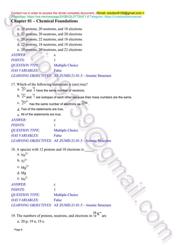 Test Bank Chemistry, An Atoms First Approach 3rd Edition by Zumdahl.pdf