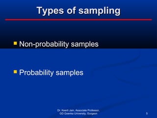 Sampling techniques and size | PPT