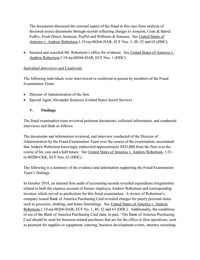 Sample FRAUD EXAMINATION REPORT by Brian Erbis | PDF | Crime & Harmful ...