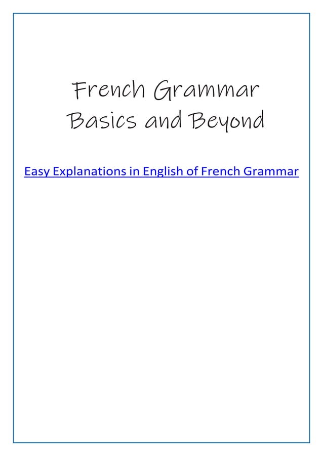 french made simple | PDF