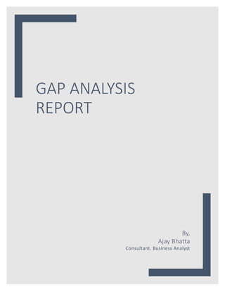 Sample GAP Analysis Report for CMS System | PDF