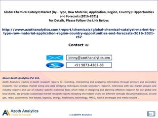 Global chemical catalyst market | PPT