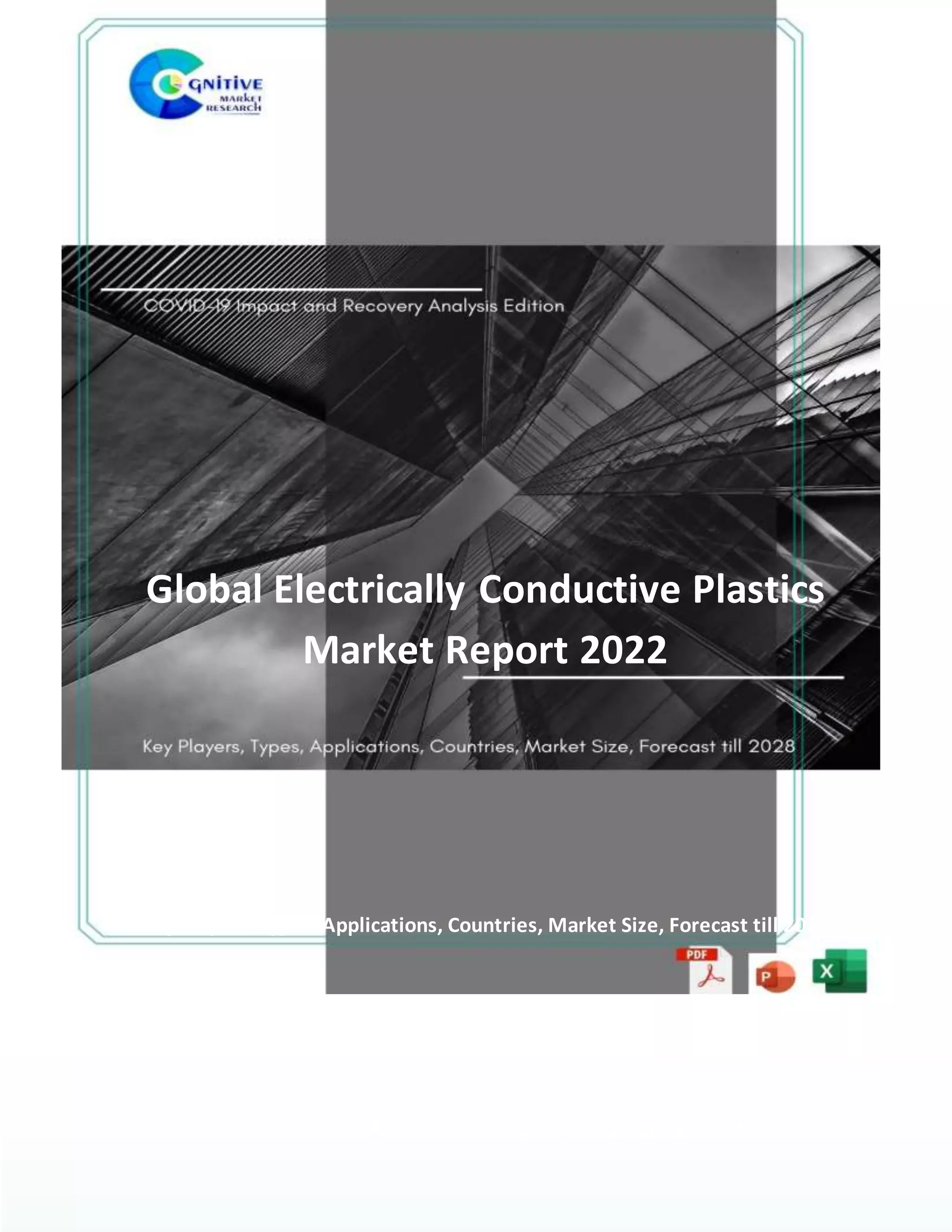 Electrically Conductive Plastics Market Report 2022 | PDF