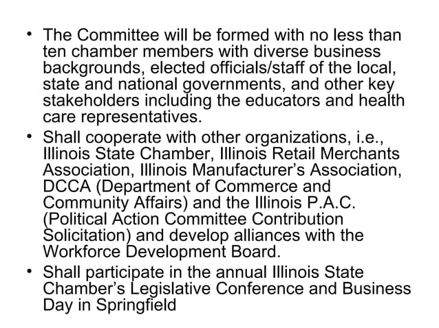 Sample Government Affairs Committee Information | PPT | Political ...