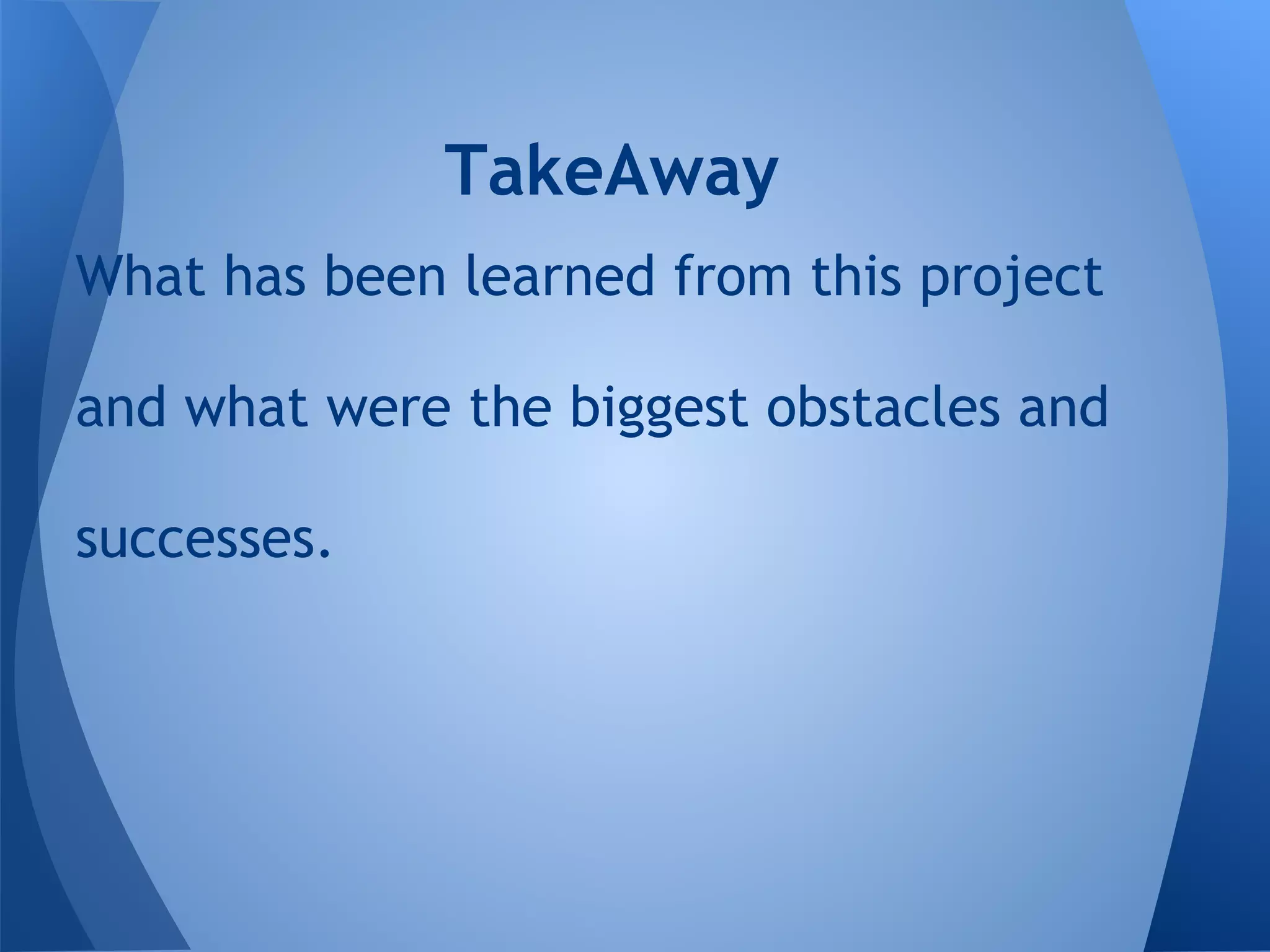 Sample graduation project presentation | PDF