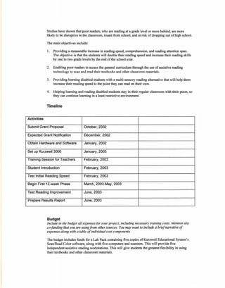 Sample grant proposal | PDF