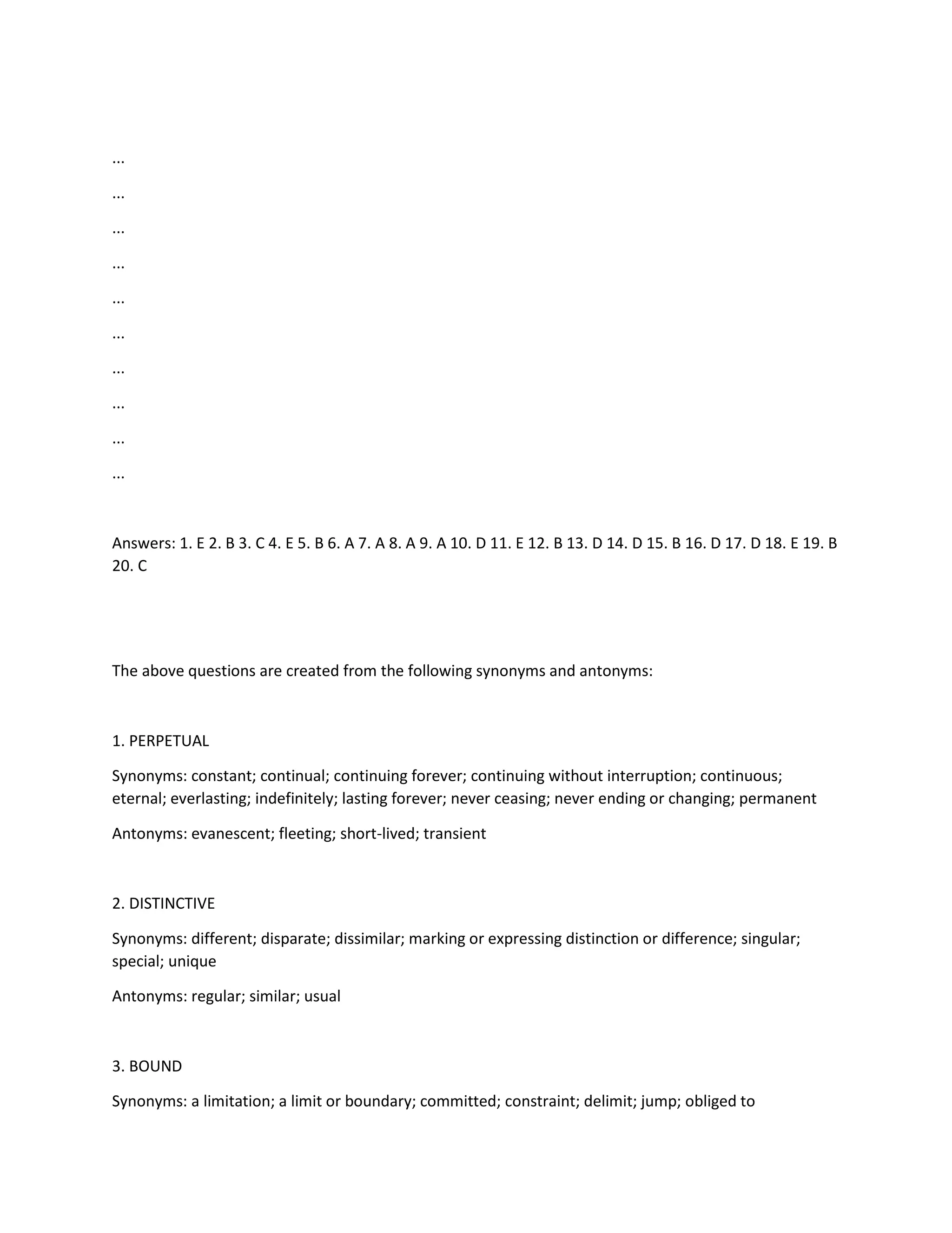 Sample Gre Vocab Questions | PDF