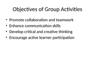 Sample Group Activities PPT AND OTHER INDIVIDUAL ACTIVITIES .pptx