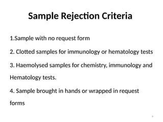 sample handling training 21042022 accurate | PPTX