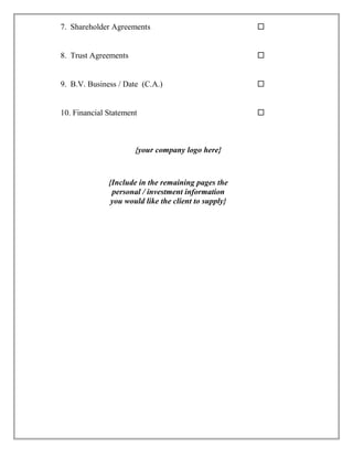Sample Seminar Handout | DOC